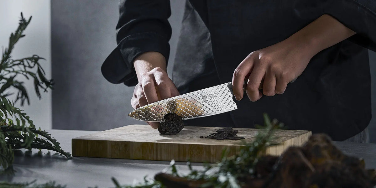 Kyoku Knife Koi Series with koi scale design – Kyoku Knives