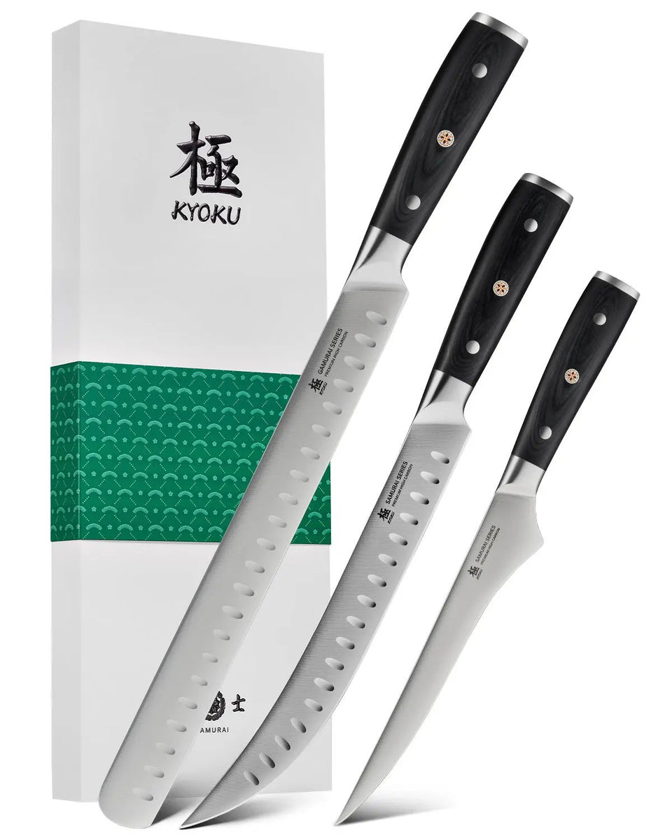 Boning + Slicing + Butcher Knife Set | Samurai Series – Kyoku Knives