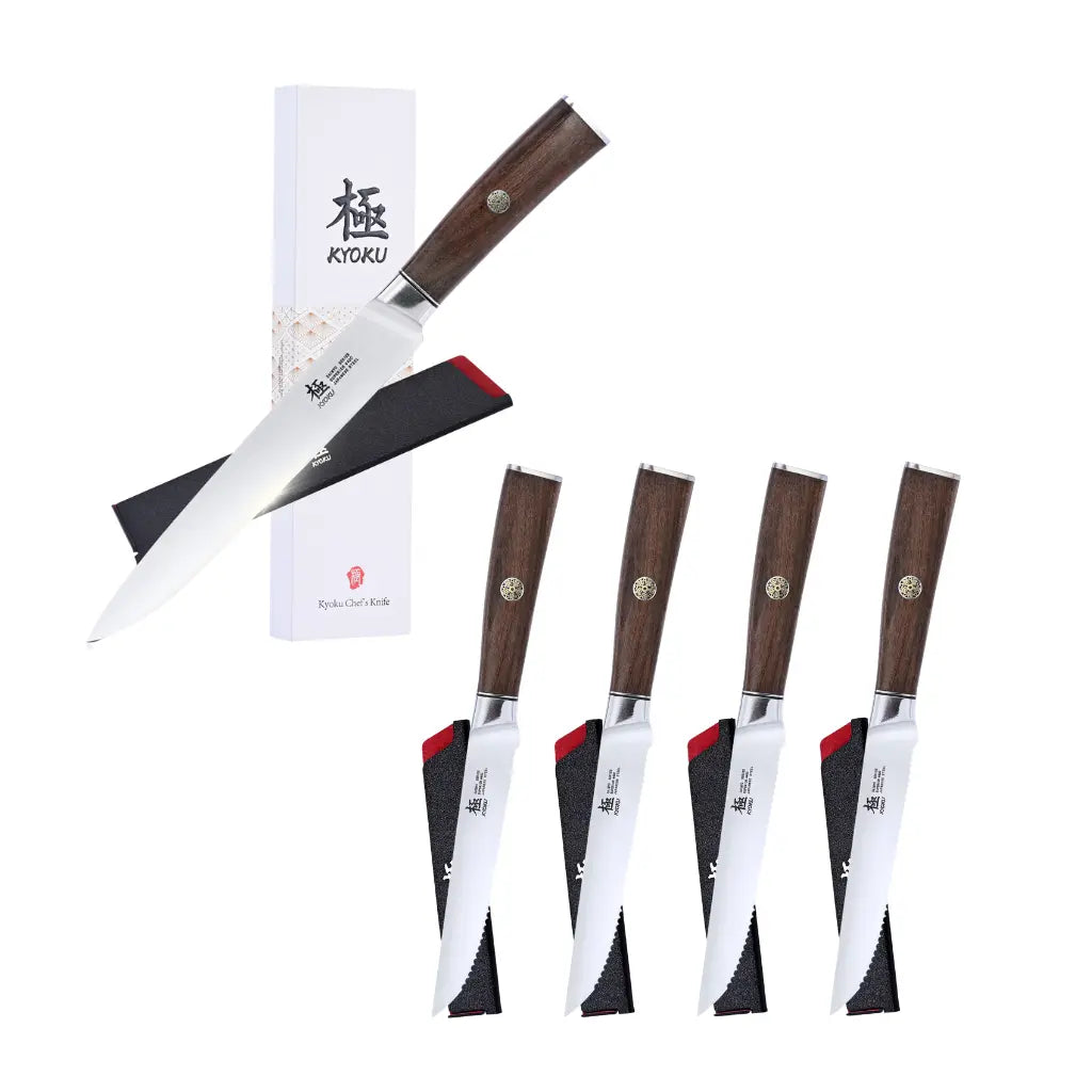 Bundle For Meat Prep, Carving Knife + Steak Knives| Daimyo Series ...